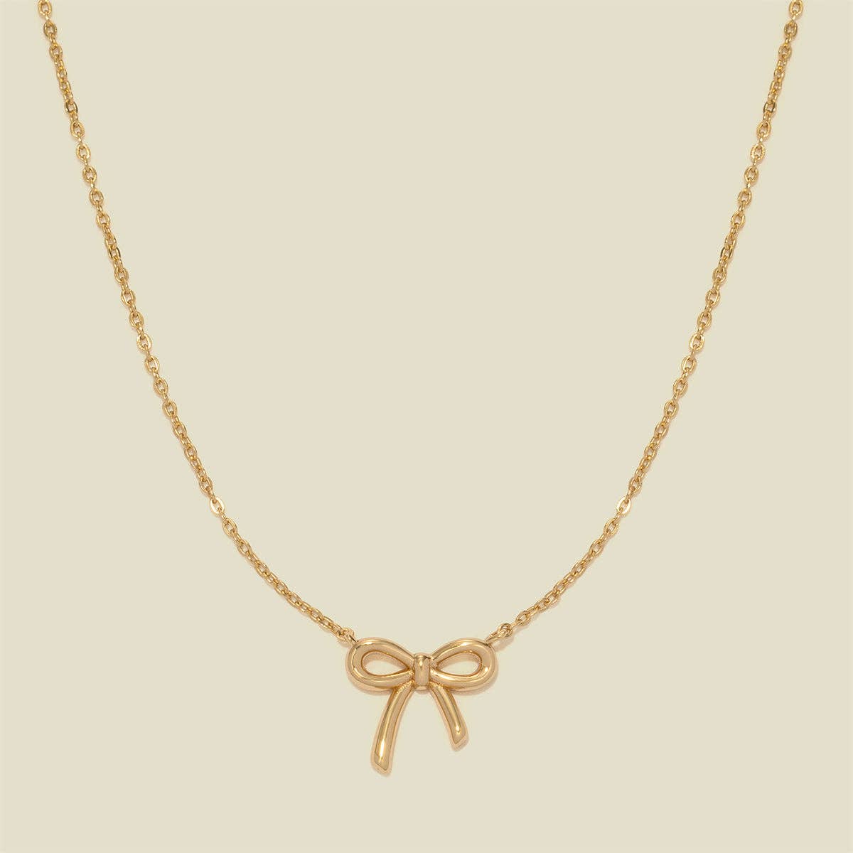 Bow Necklace: Gold – Karisma Boutique